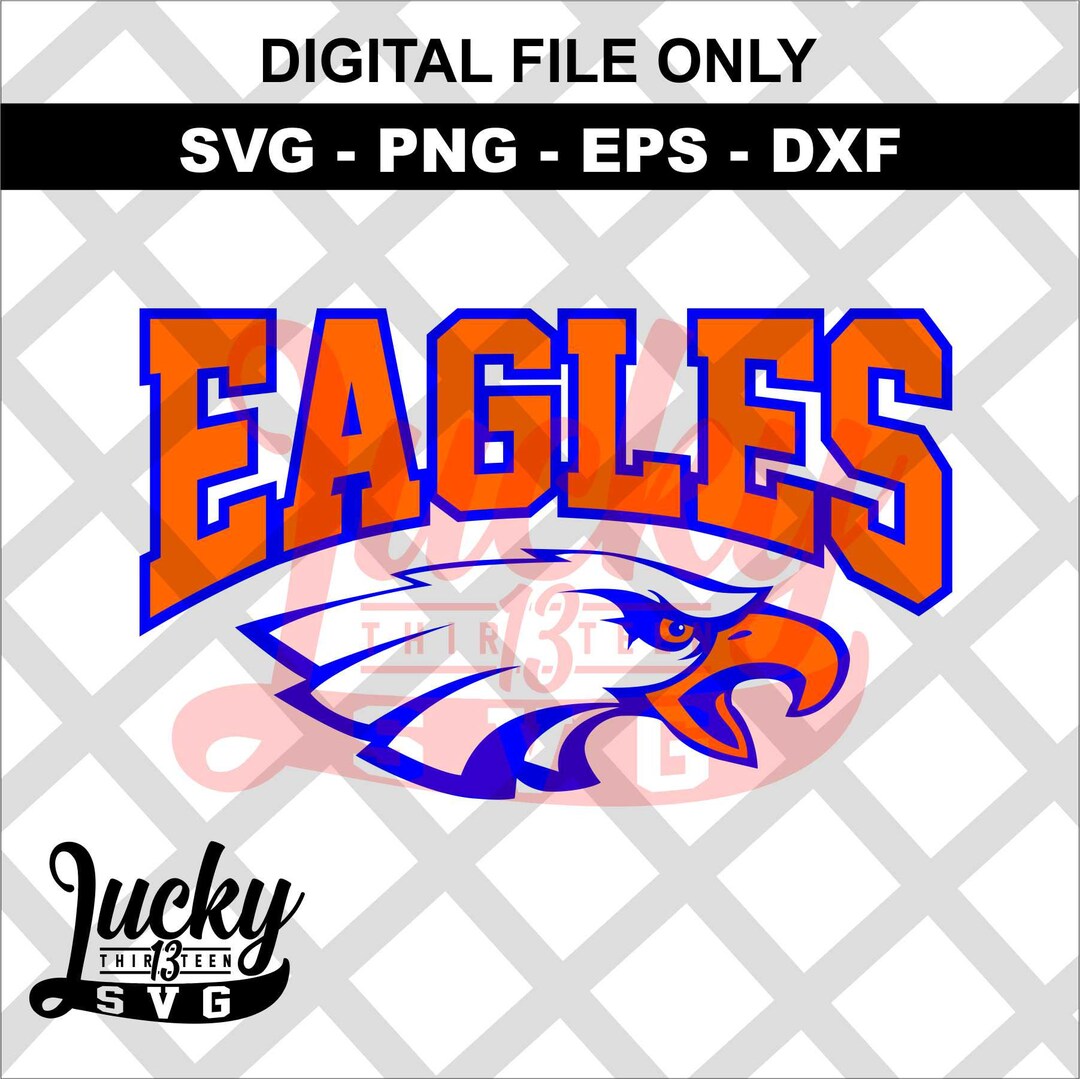 Eagles With Text SVG Digital Files - Etsy