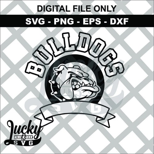 Bulldog With Text SVG Digital Files - Etsy