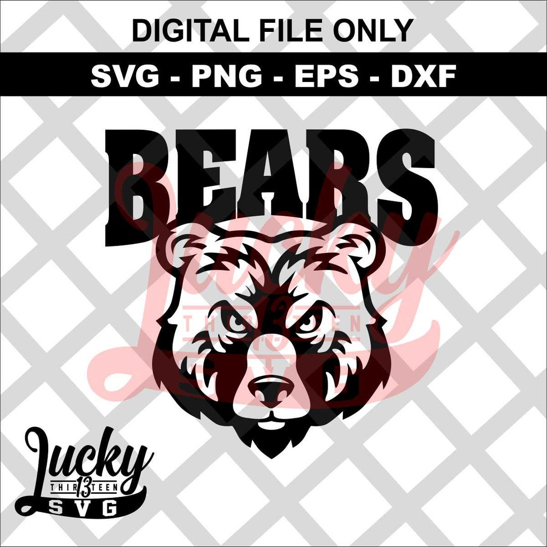 Bear With Text SVG Digital Files - Etsy