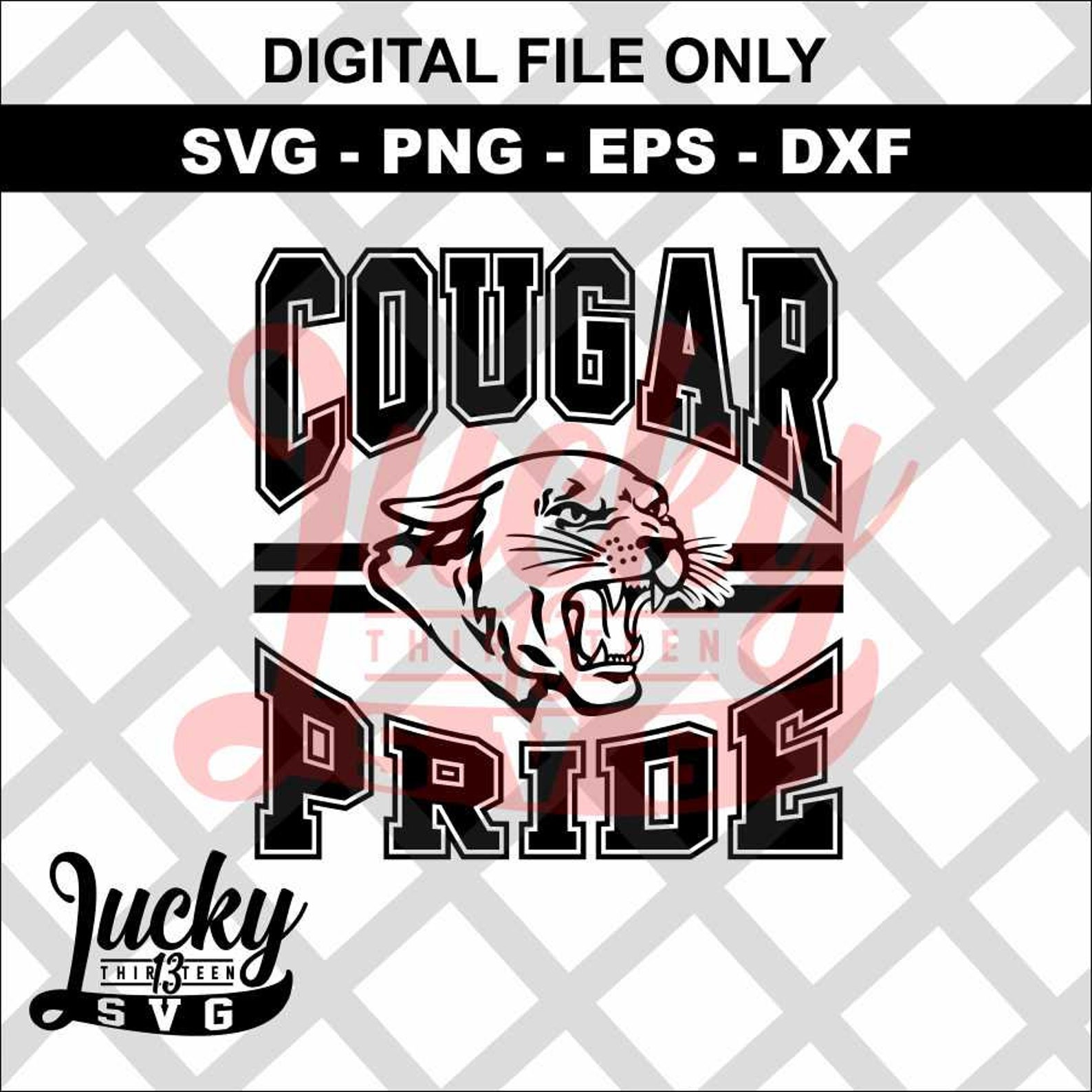 Cougar Pride SVG Digital Files - Etsy