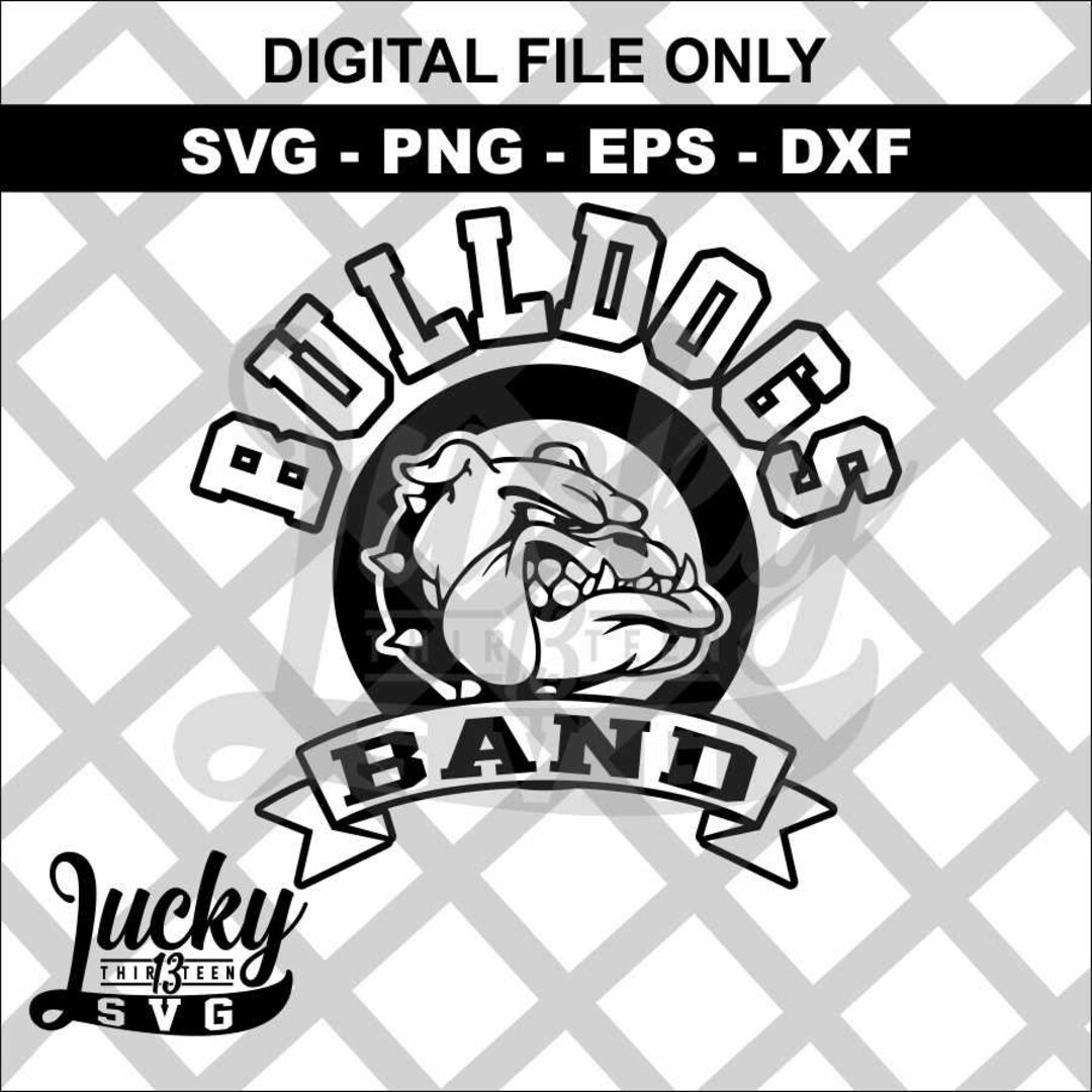 Bulldogs Band SVG Digital Files - Etsy