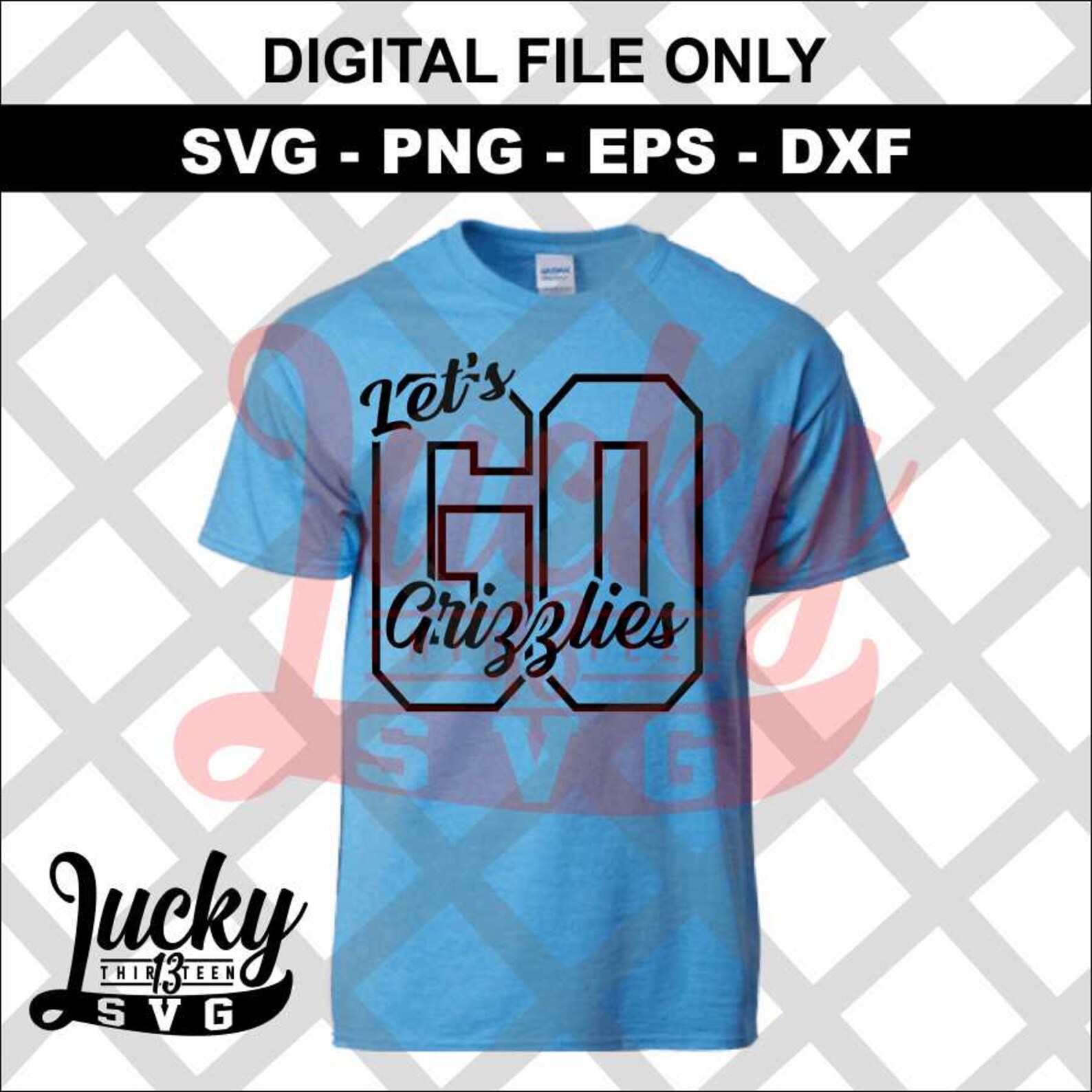 Let's Go Grizzlies SVG Digital Files - Etsy