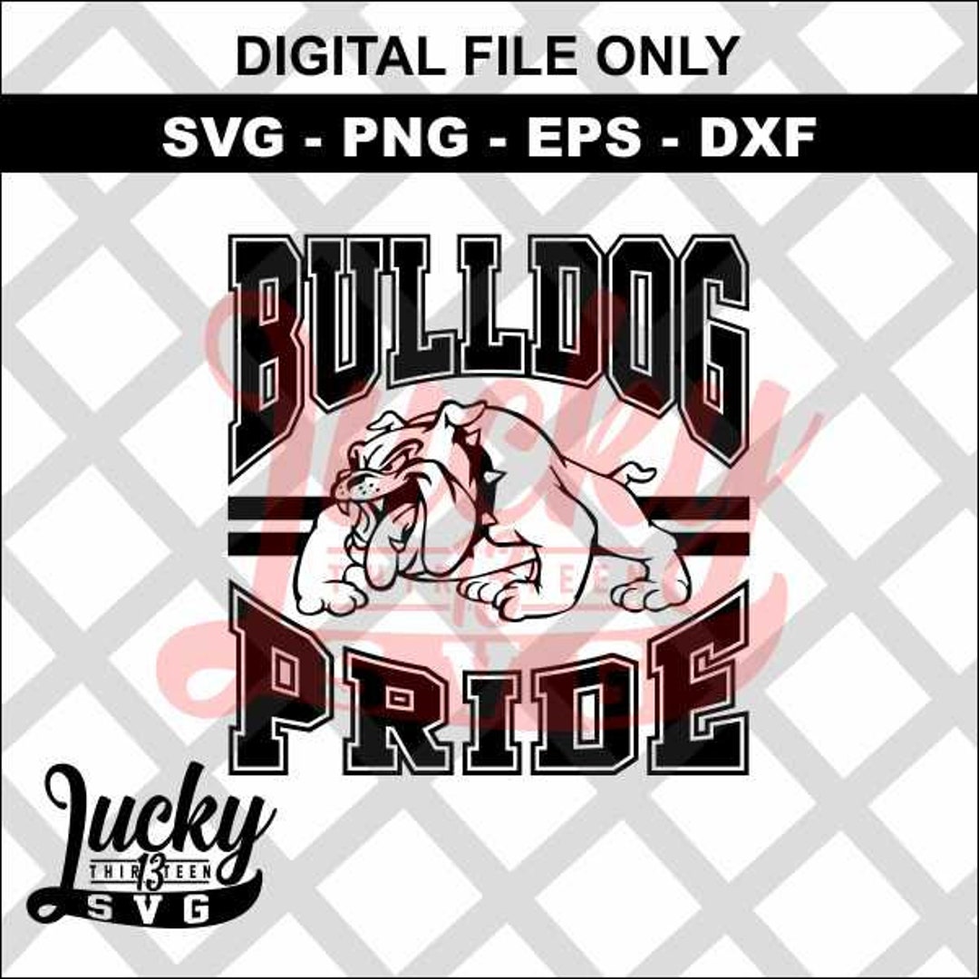 Bulldog Pride SVG Digital Files - Etsy