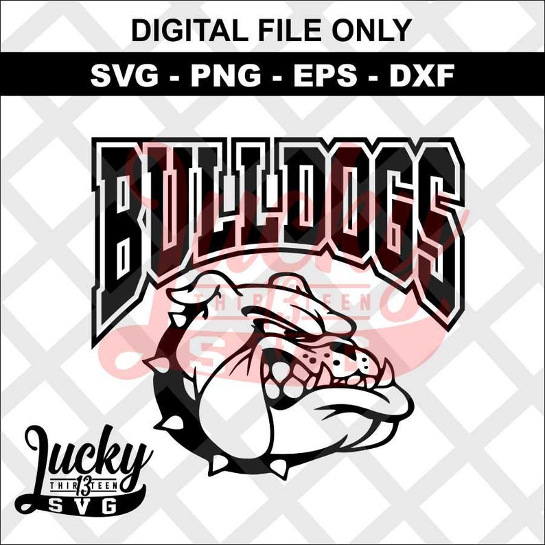 Bulldog With Text SVG Digital Files - Etsy