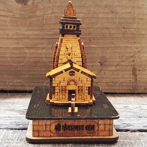 Temple Handmade, Kedarnath Temple-3d Replica, Religious Gifts, Indian ...
