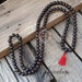 Ebony Wood Mala: Handmade Karungali Buddhist Necklace - Etsy