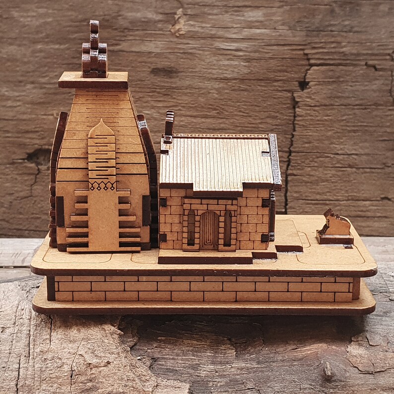 Miniature Temple Handmade Kedarnath Temple-3d Replica | Etsy