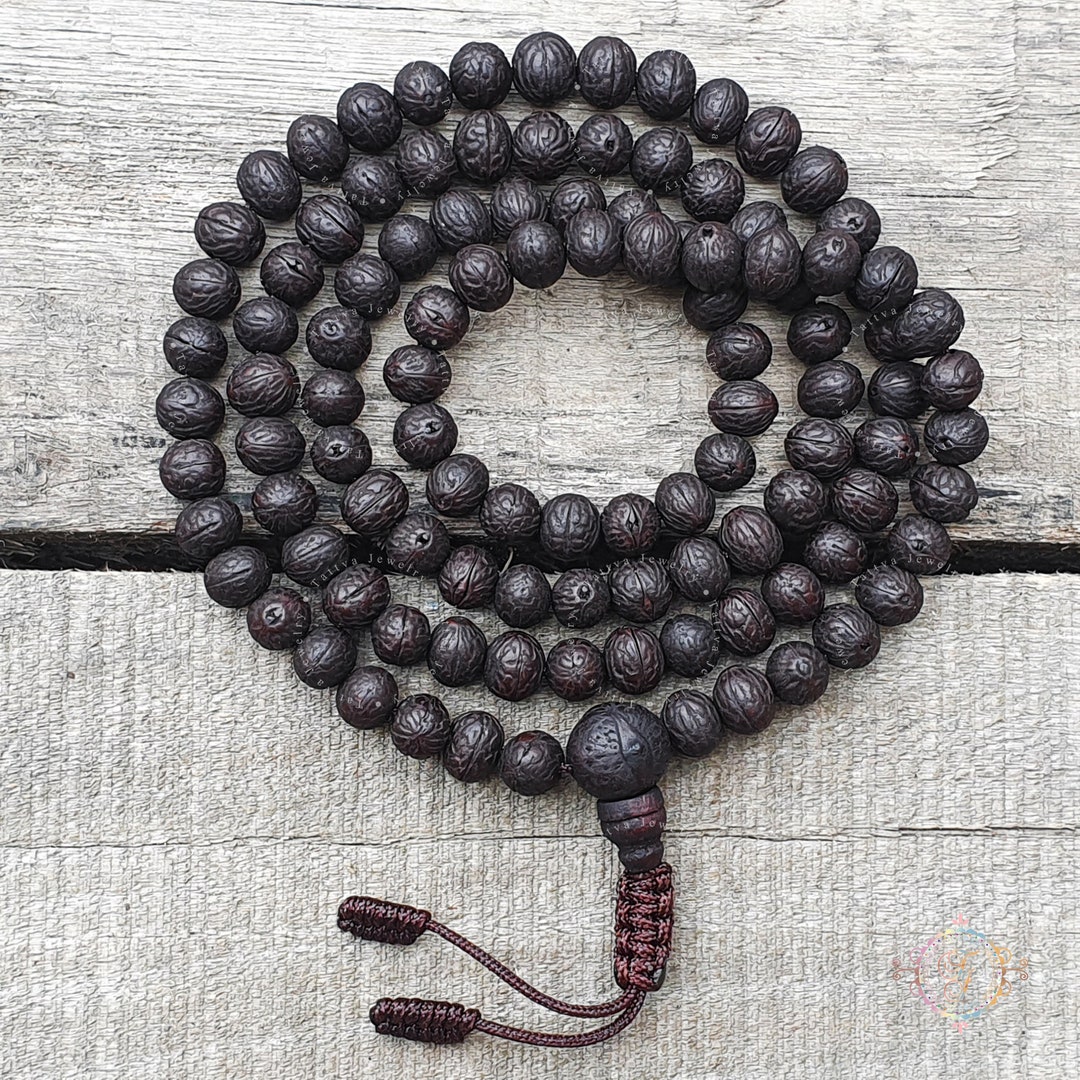 108 Bodhi Raktu Seed Mala: Buddhist Prayer Beads Rosary - Etsy
