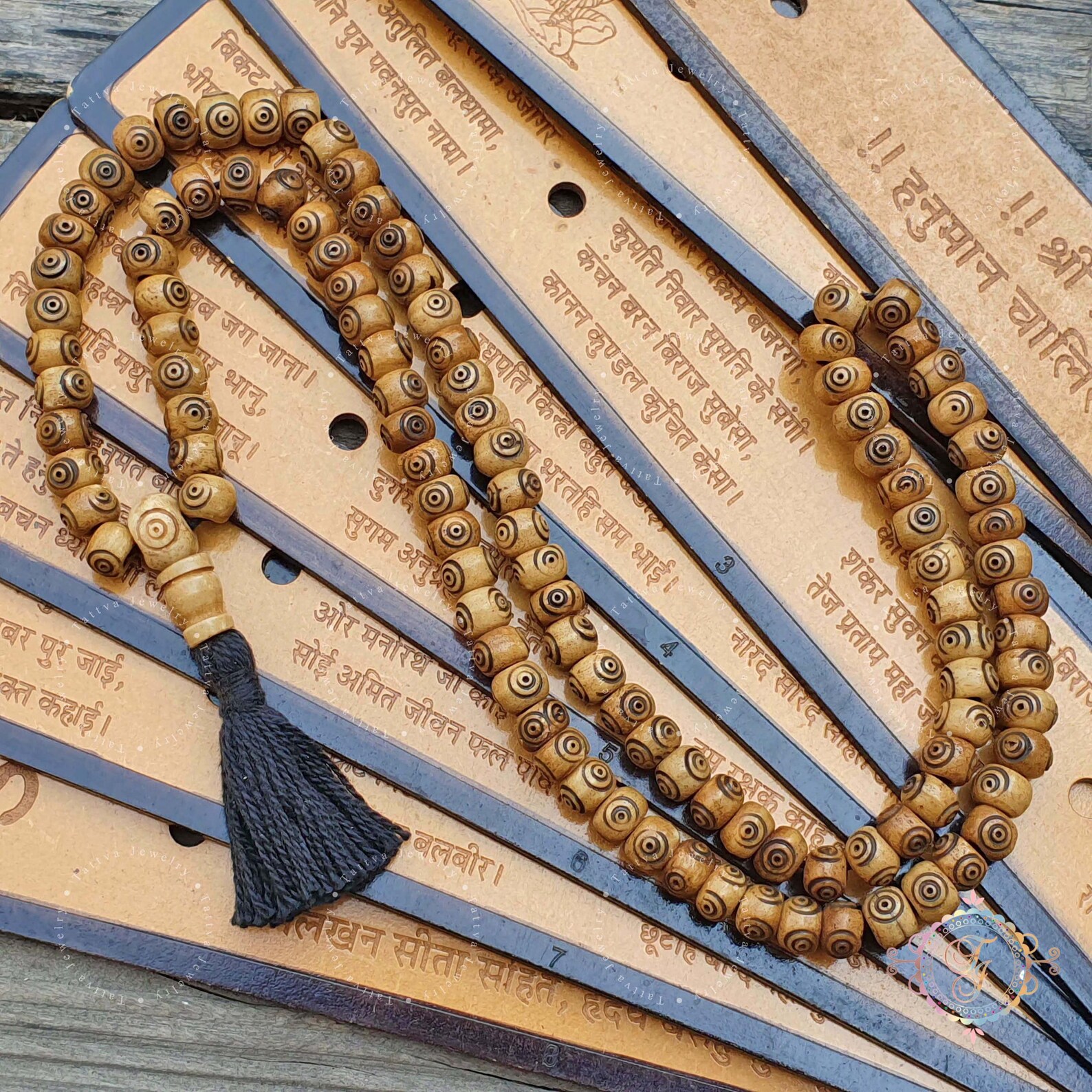 108 Buddha Eye Yak Bone Mala: Engraved Prayer Beads, Nepalese Necklace ...