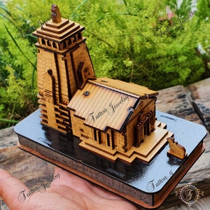 Temple Handmade, Kedarnath Temple-3d Replica, Religious Gifts, Indian ...