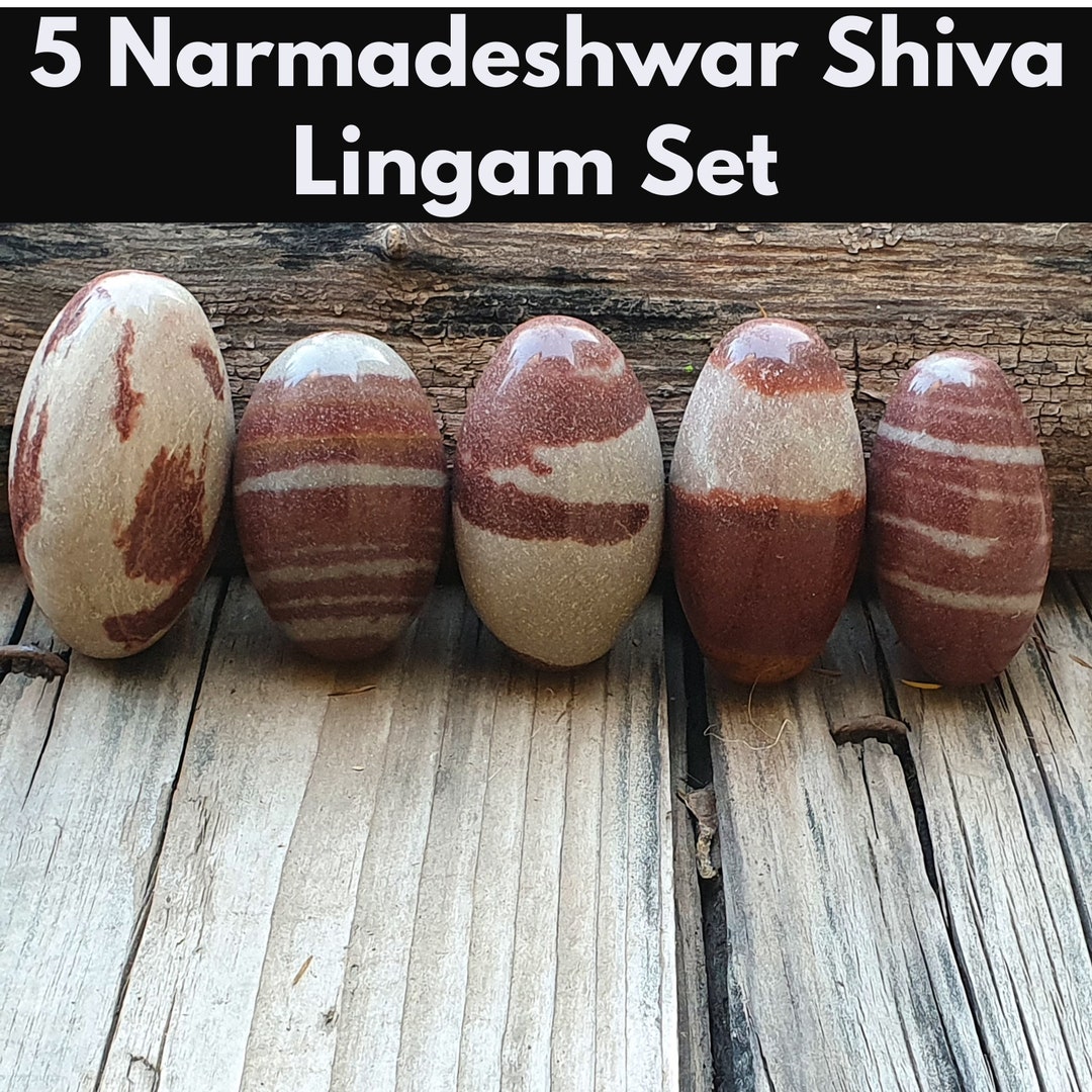 Shiva Lingam 2" Stones Set – Sacred Narmada River Stones From India ...