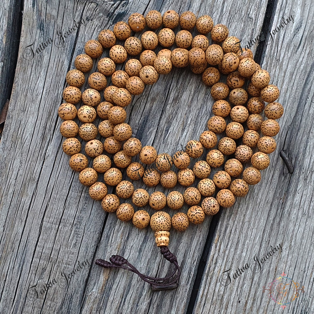 Buy Tibetan 108 Natural Dark Lotus Seed Mala From Nepal, Buddhist ...