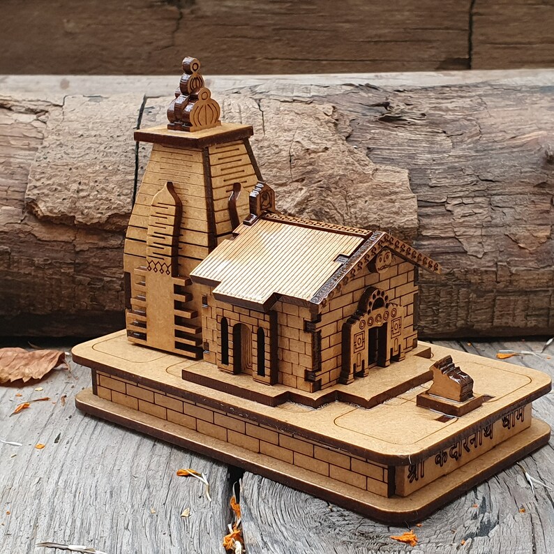 Miniature Temple Handmade Kedarnath Temple-3d Replica | Etsy