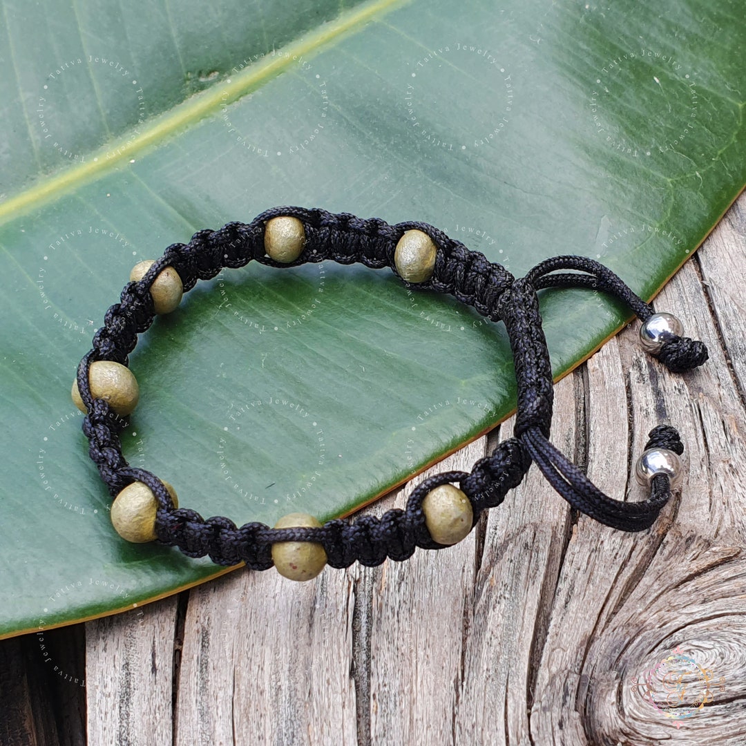 Siddha Parad Gutika Bracelet: Macrame Adjustable Religious Gift - Etsy