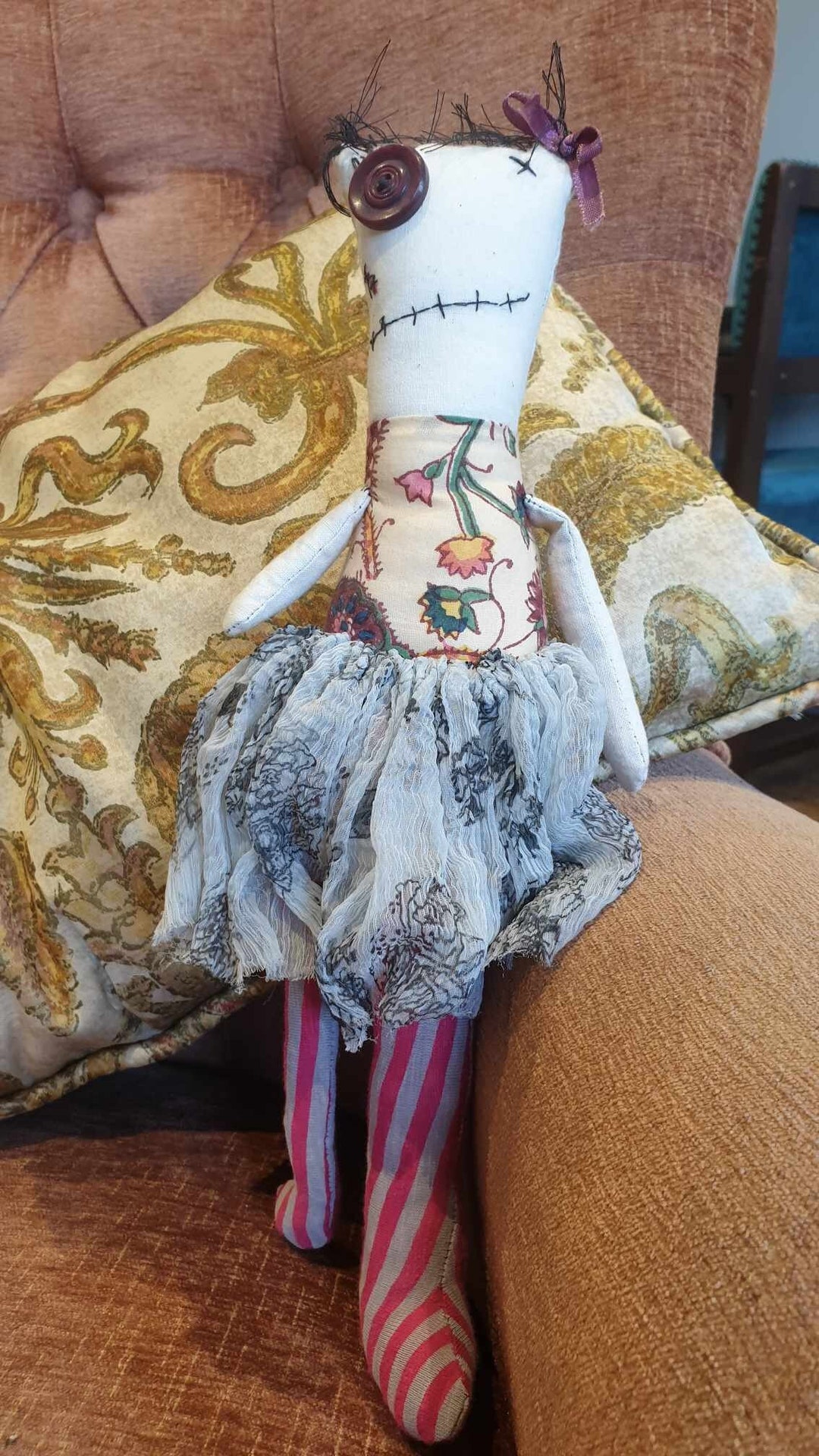 A Monster Doll, Beryl Ballerina Made From Recycled Material and Filled ...