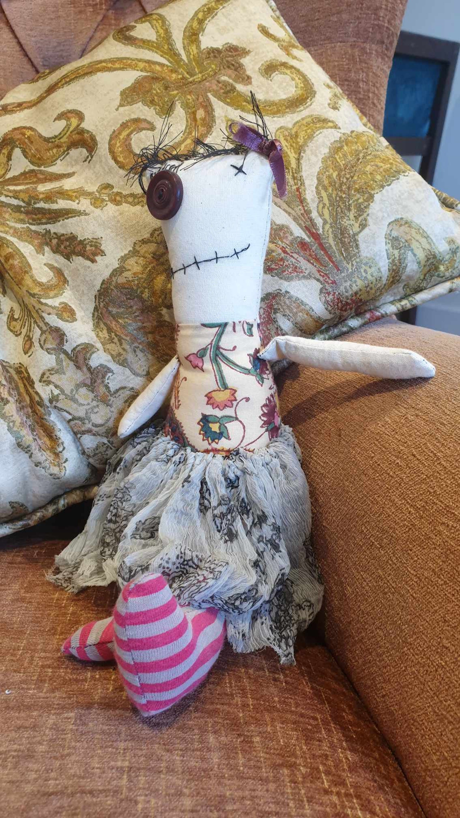 A Monster Doll, Beryl Ballerina Made From Recycled Material and Filled ...