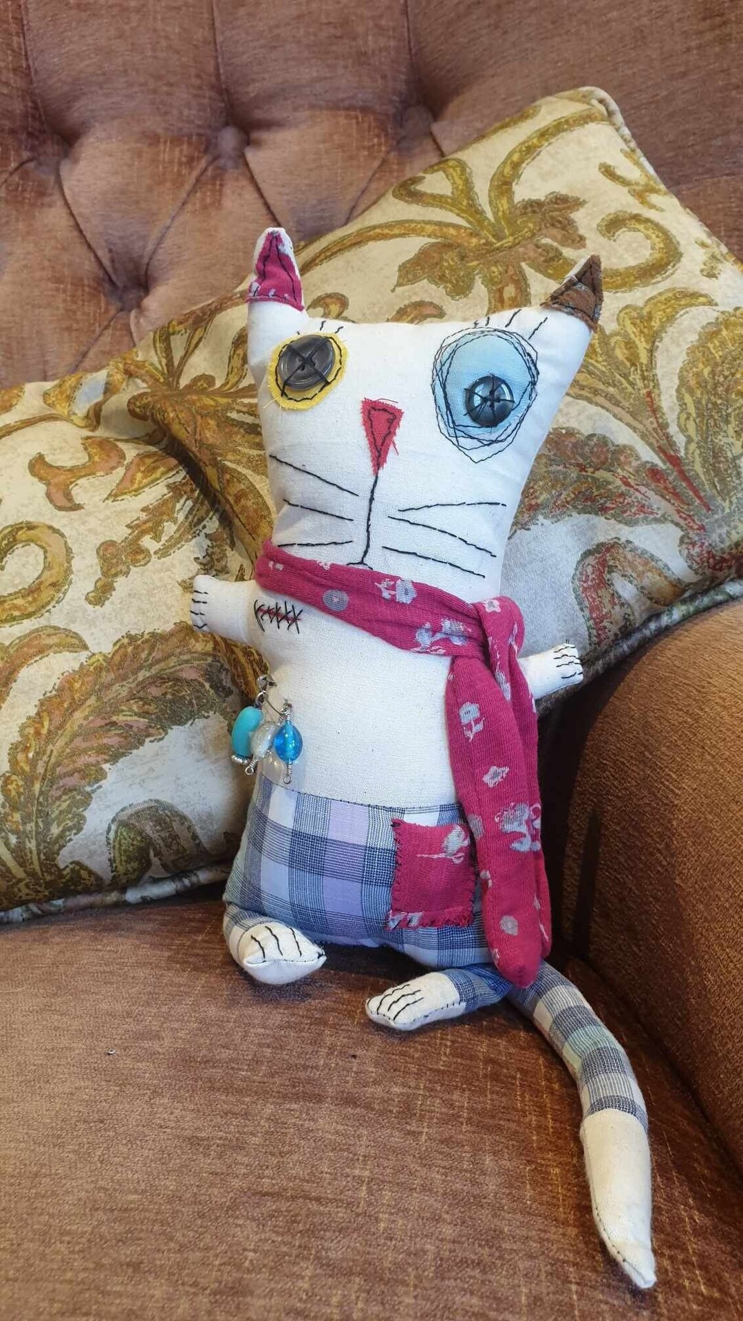 A Monster Doll, Cedric Cat Made From Recycled Material and Filled With ...