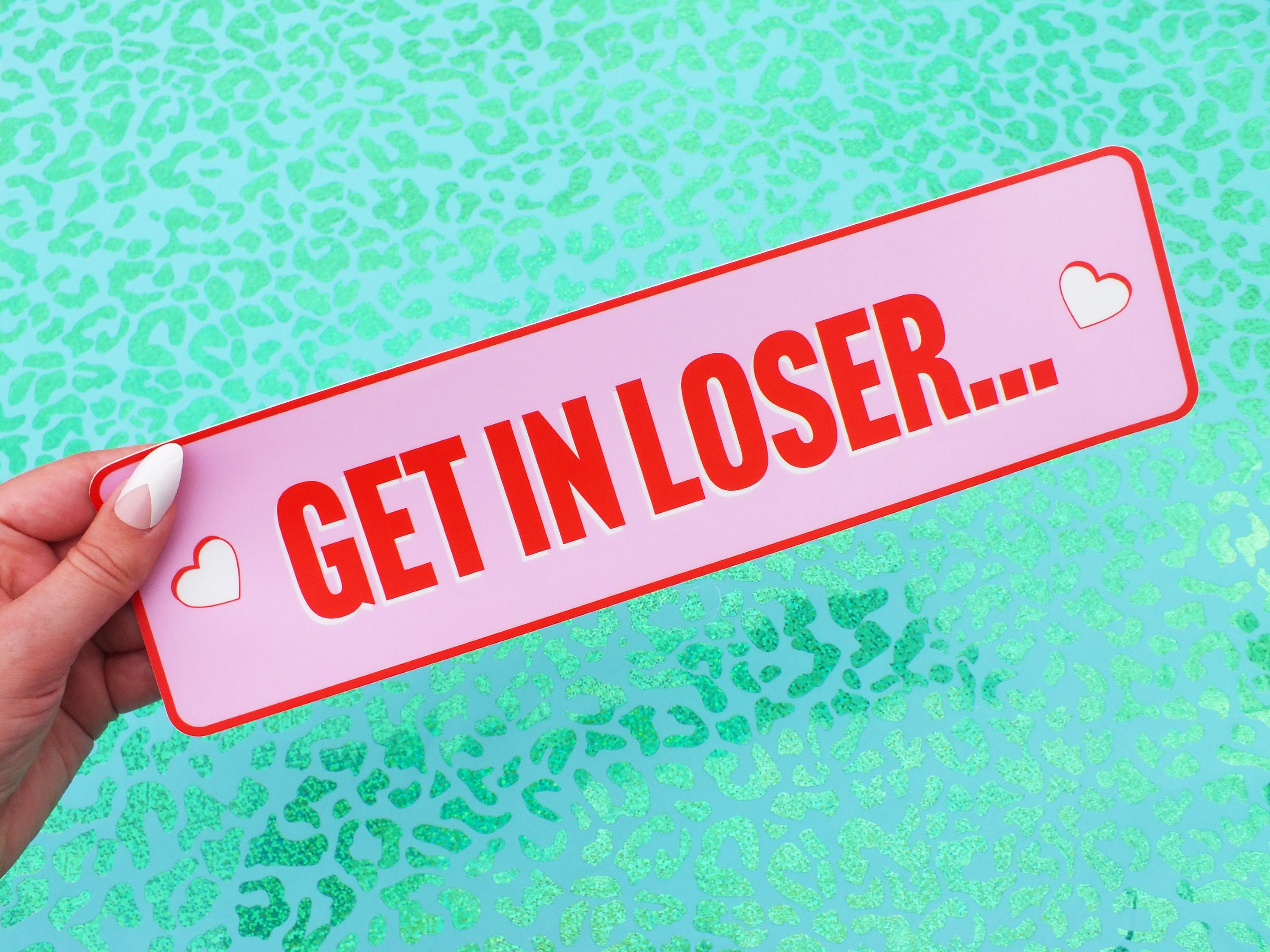 Bumper Stickers Paper Get In Loser Car Window Sticker Loser Bumper ...