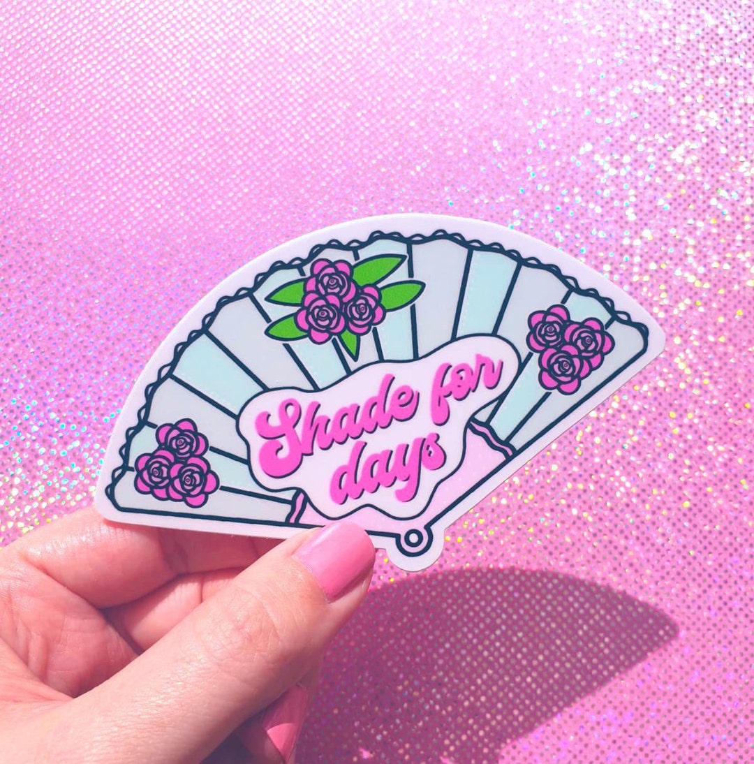 Shade for Days Fan Vinyl Sticker - Etsy