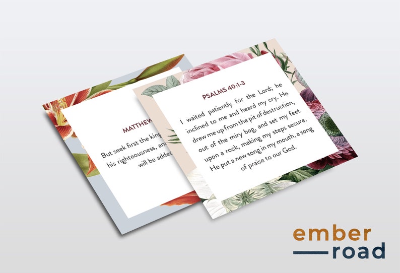 Bible Verse Cards Scripture Cards Encouraging Gift by - Etsy