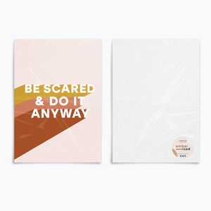 Be Scared & Do It Anyway Empowered Women Retro Poster by Ember Road ...