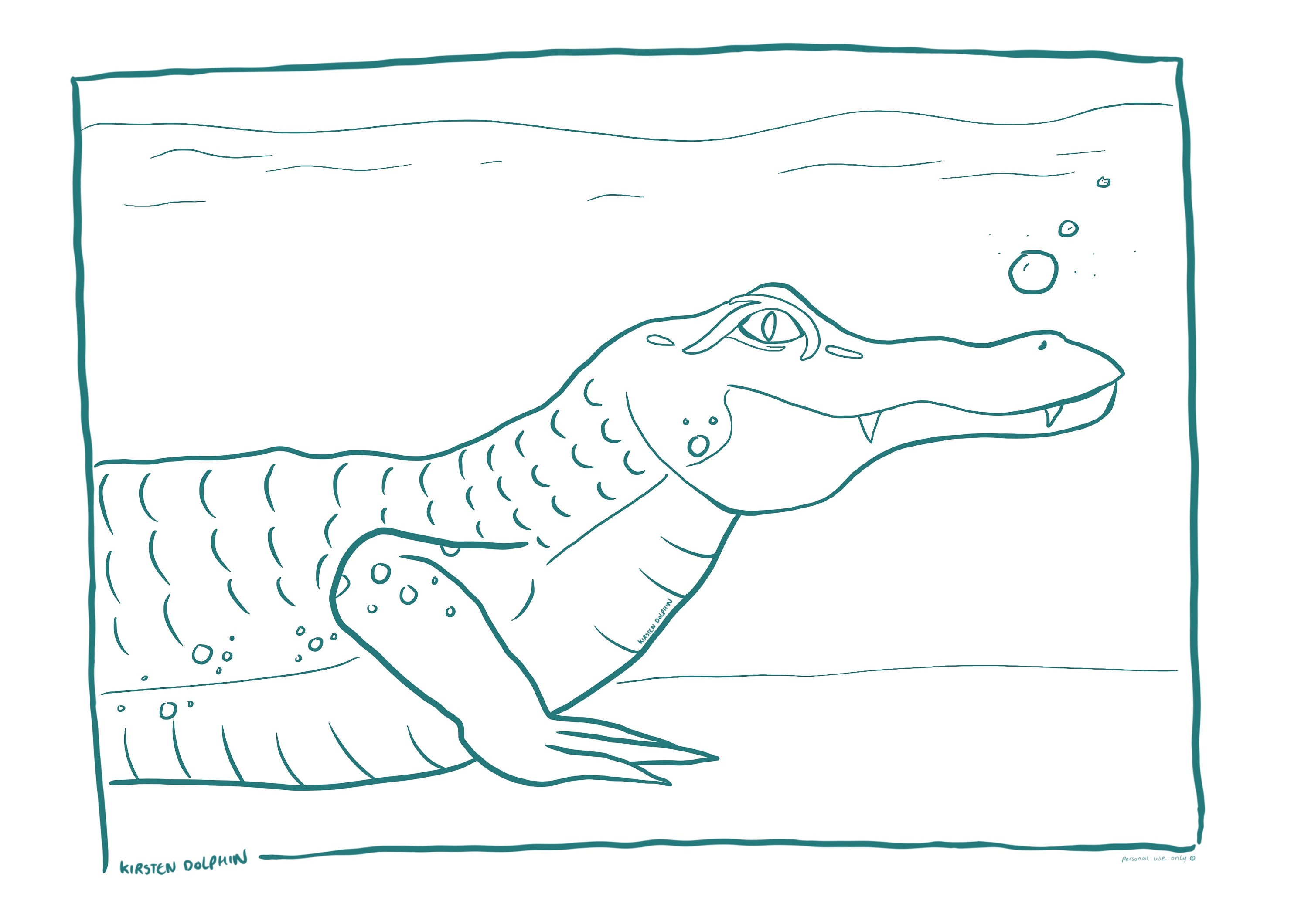 Printable Animal Colouring Sheets - Pack of 5 - Etsy