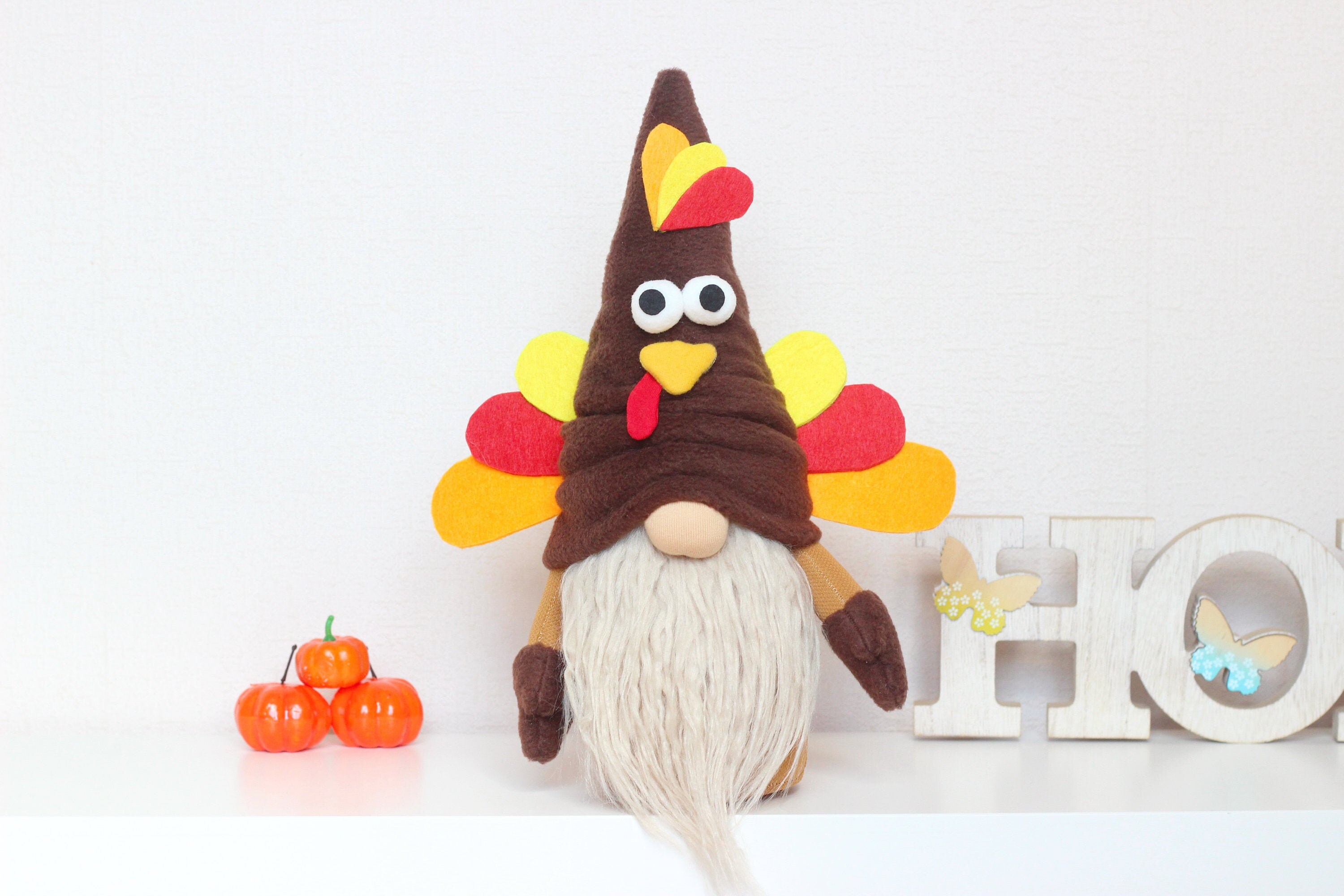Turkey Gnome / Thanksgiving decor / Fall Autumn Gift / | Etsy