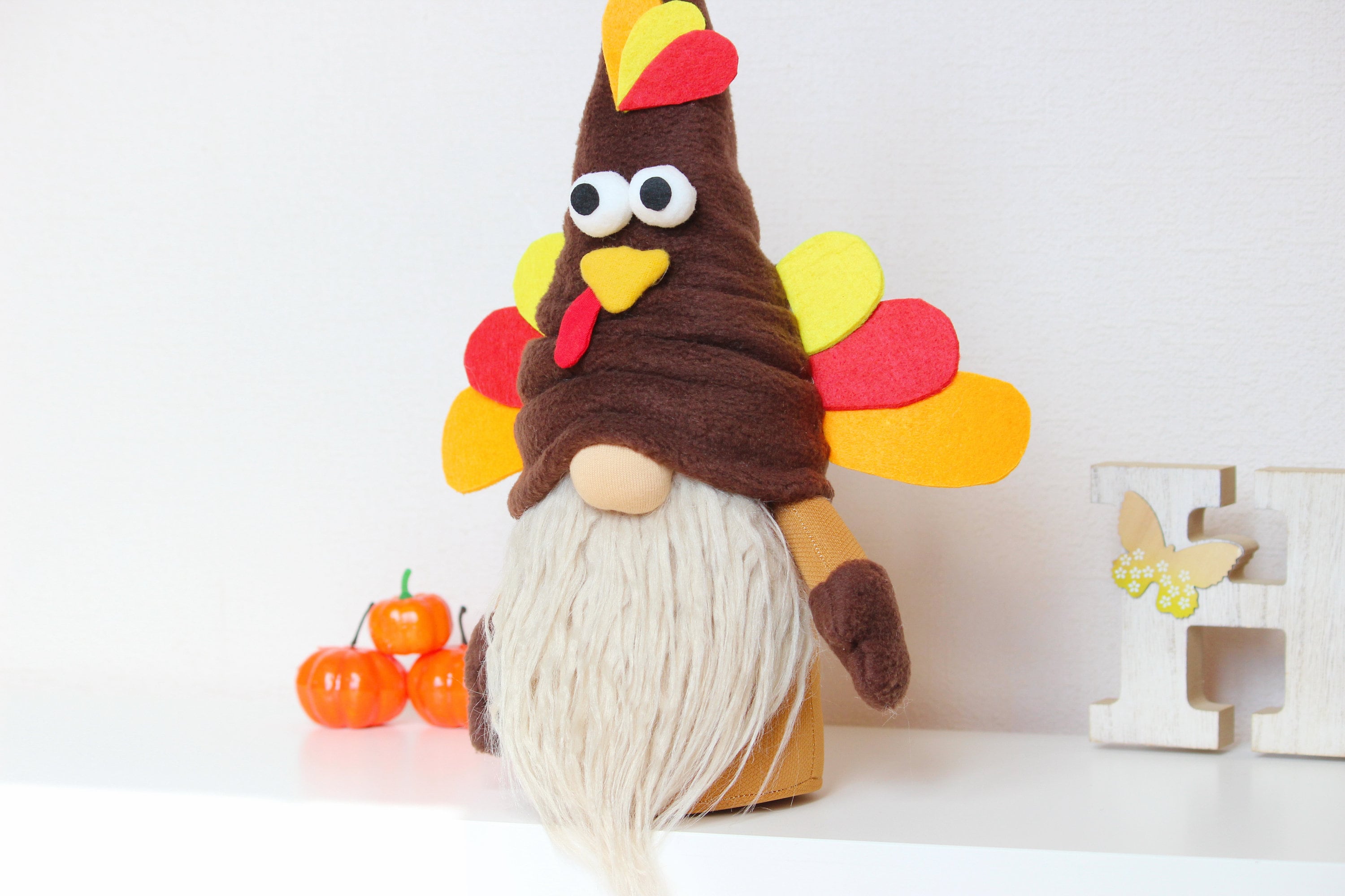 Turkey Gnome / Thanksgiving decor / Fall Autumn Gift / | Etsy