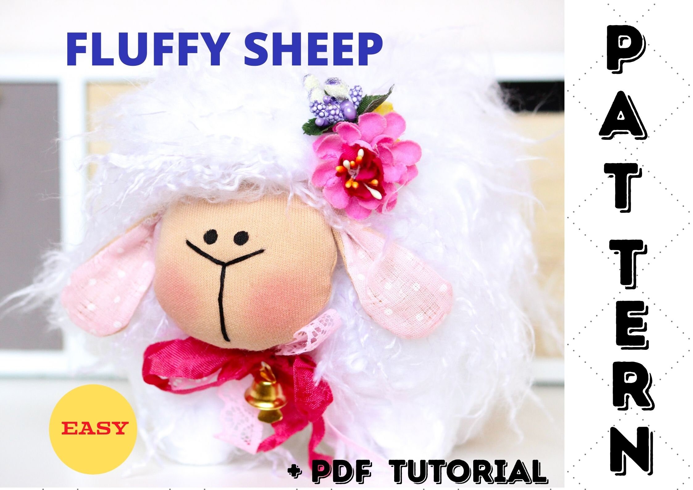 Sheep pattern sewing PDF / Plush Lamb Tutorial / Stuffed | Etsy