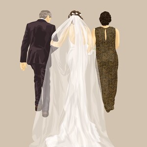 Parents of the Bride Painting Father Wedding Gift Father's Day Gift - Etsy