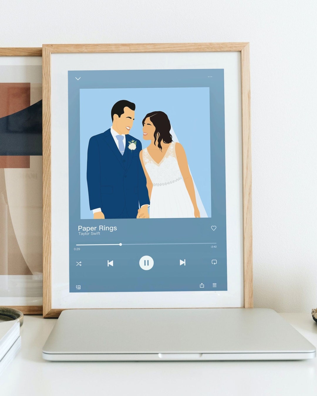 Spotify Album Cover Personalized Wedding Song Lyrics Cover Print With ...