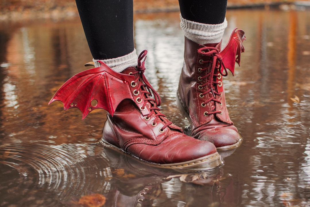 Large Batwings - Shoe Wings - Halloween - Costume - Accessory - Gothic ...