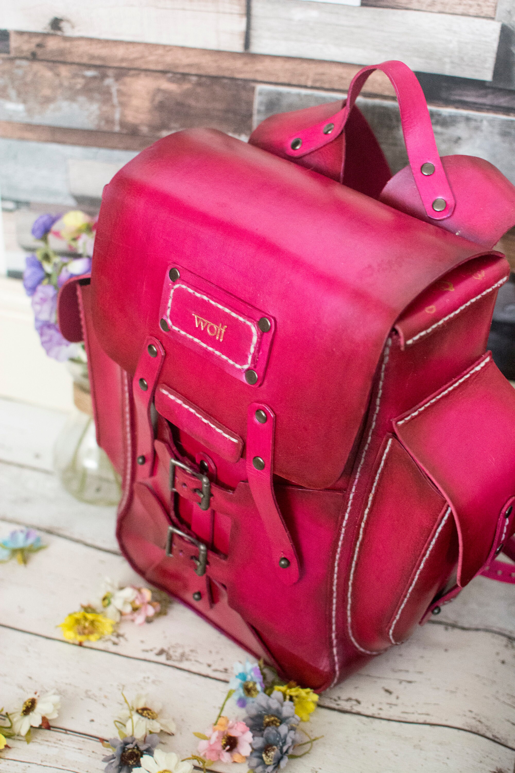 Jester Backpack Leather Rucksack Leather Bag Handmade | Etsy