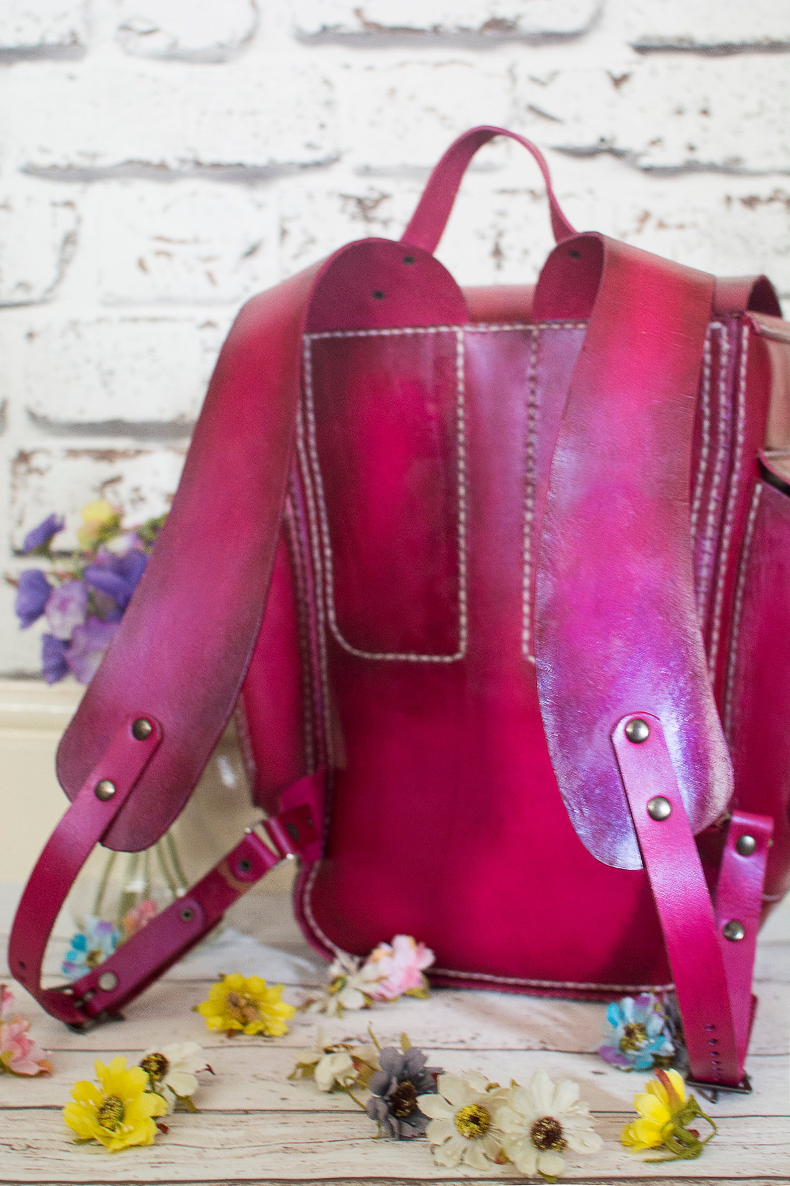 Jester Backpack Leather Rucksack Leather Bag Handmade - Etsy UK