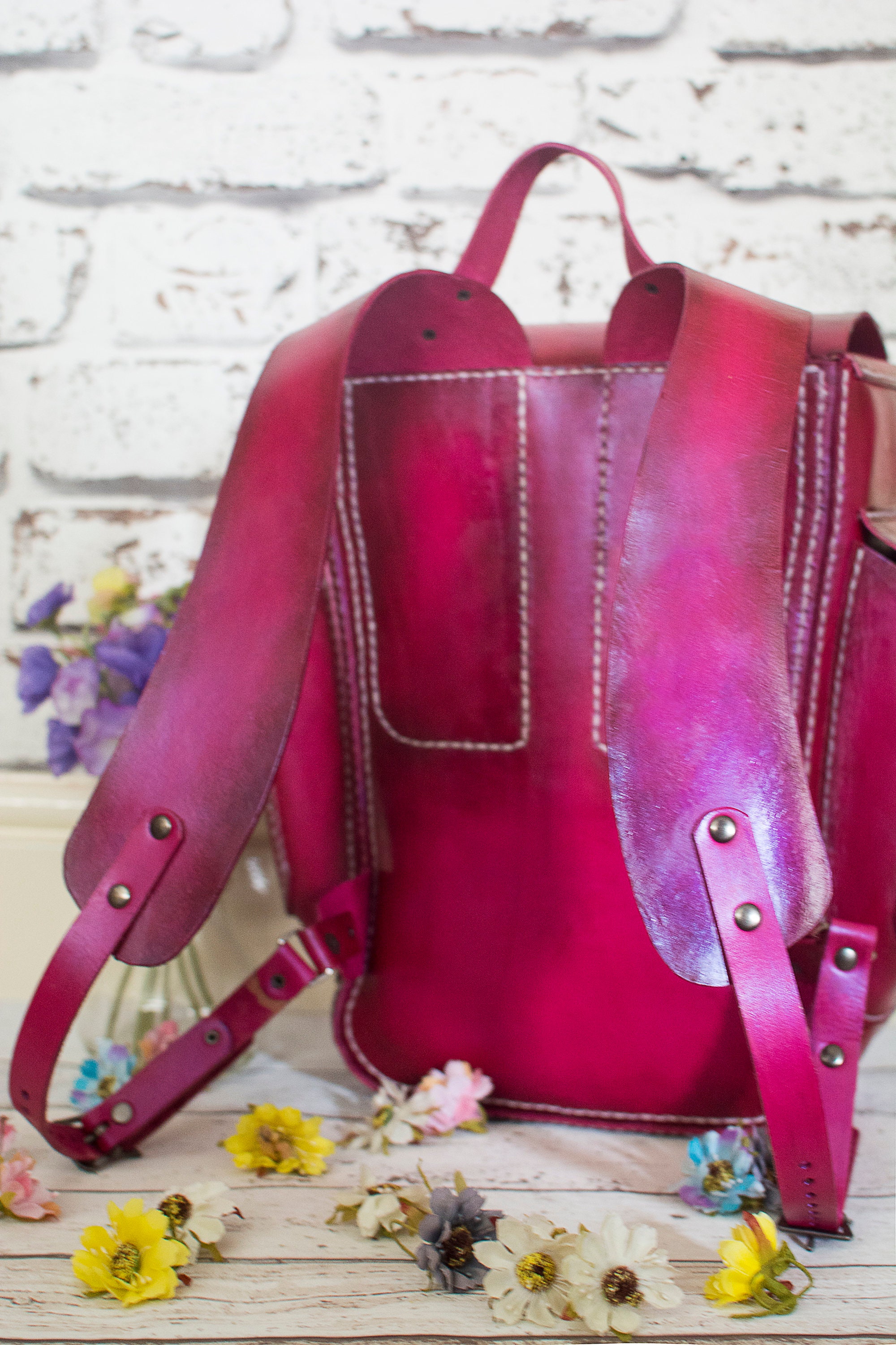 Jester Backpack Leather Rucksack Leather Bag Handmade | Etsy