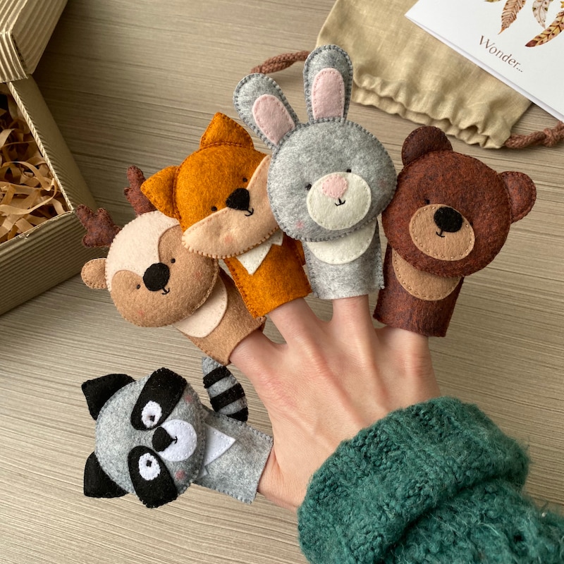 Family Finger Puppets Set - Etsy