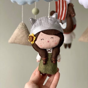 Viking Baby Mobile Boy Viking Nursery Mobile Girl Adventure Nursery ...