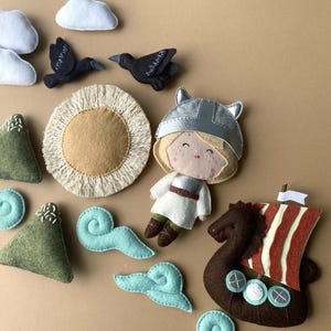 Viking Baby Boy Mobile Viking Nursery Mobile Adventure Mobile Viking ...