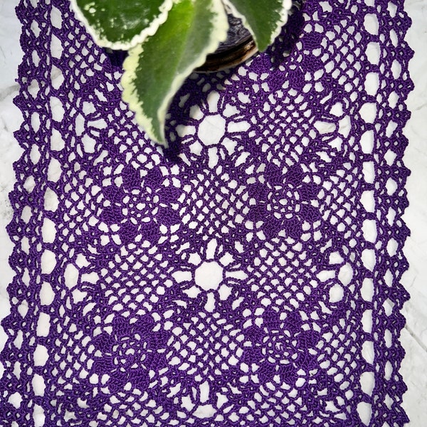 Purple Doily - Etsy