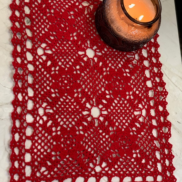 Red Doilies - Etsy