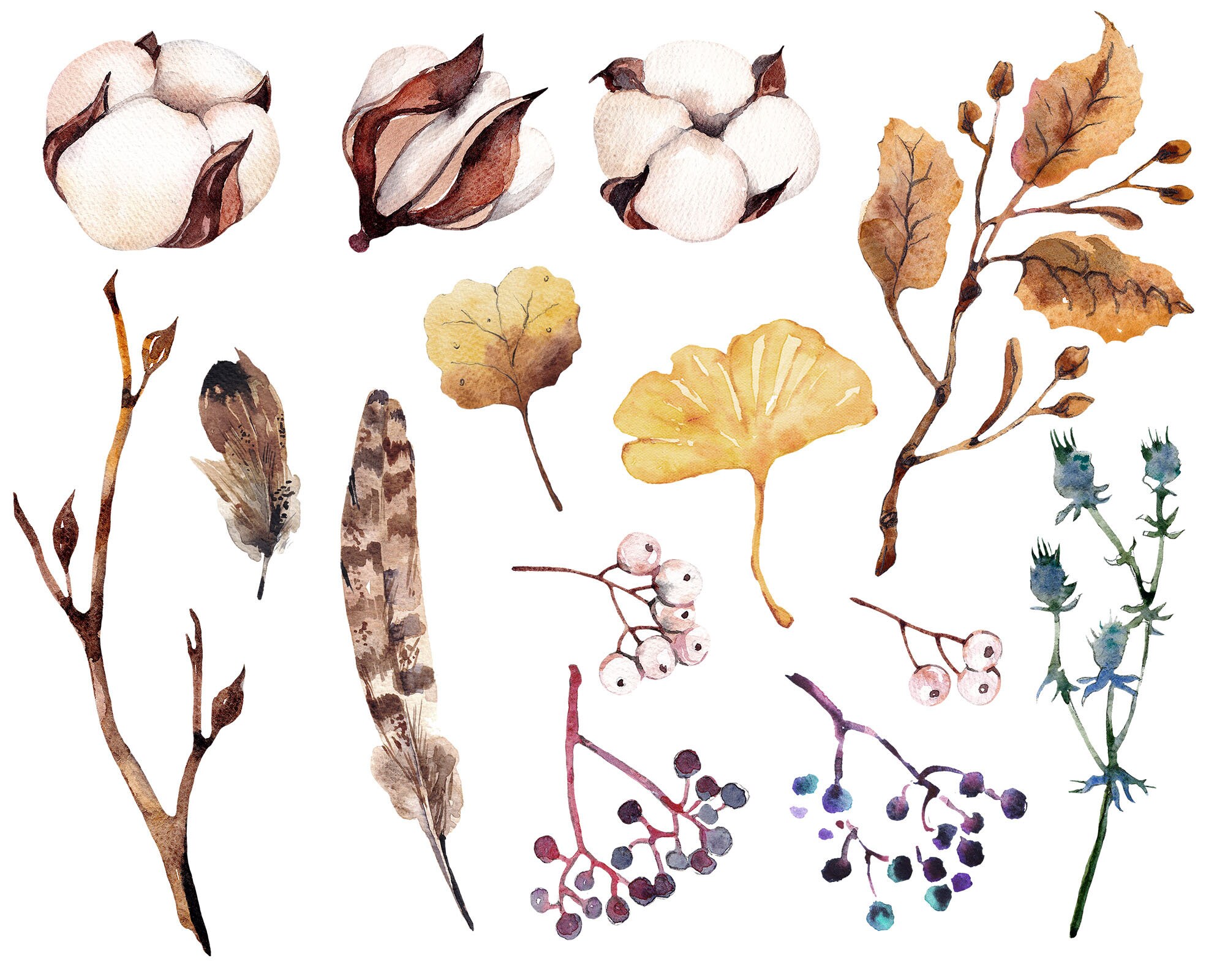Watercolor Autumn Clipart Fall Wreath Thanksgiving Day Clip Art ...