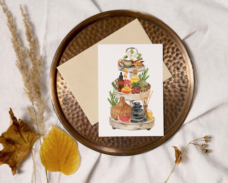 Watercolor Essential Oil Arrangement Clipart Herbs Floral Clip Art ...