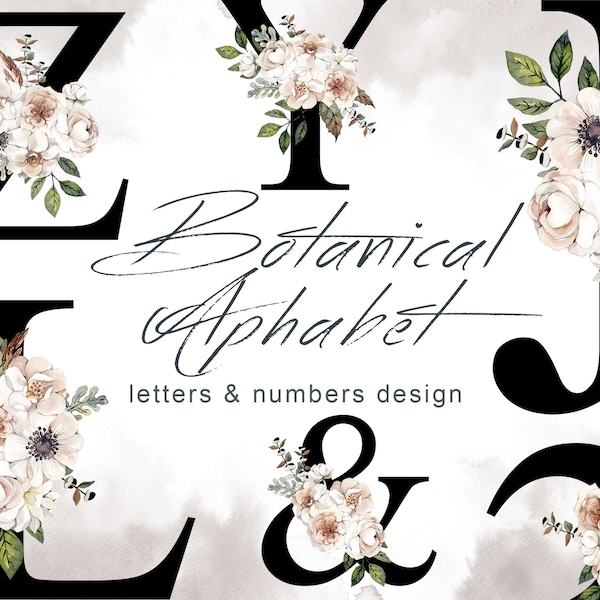 Floral Alphabet - Etsy