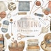 Watercolor Vintage Knitting Clipart Hand Painted Crochet Needlework ...