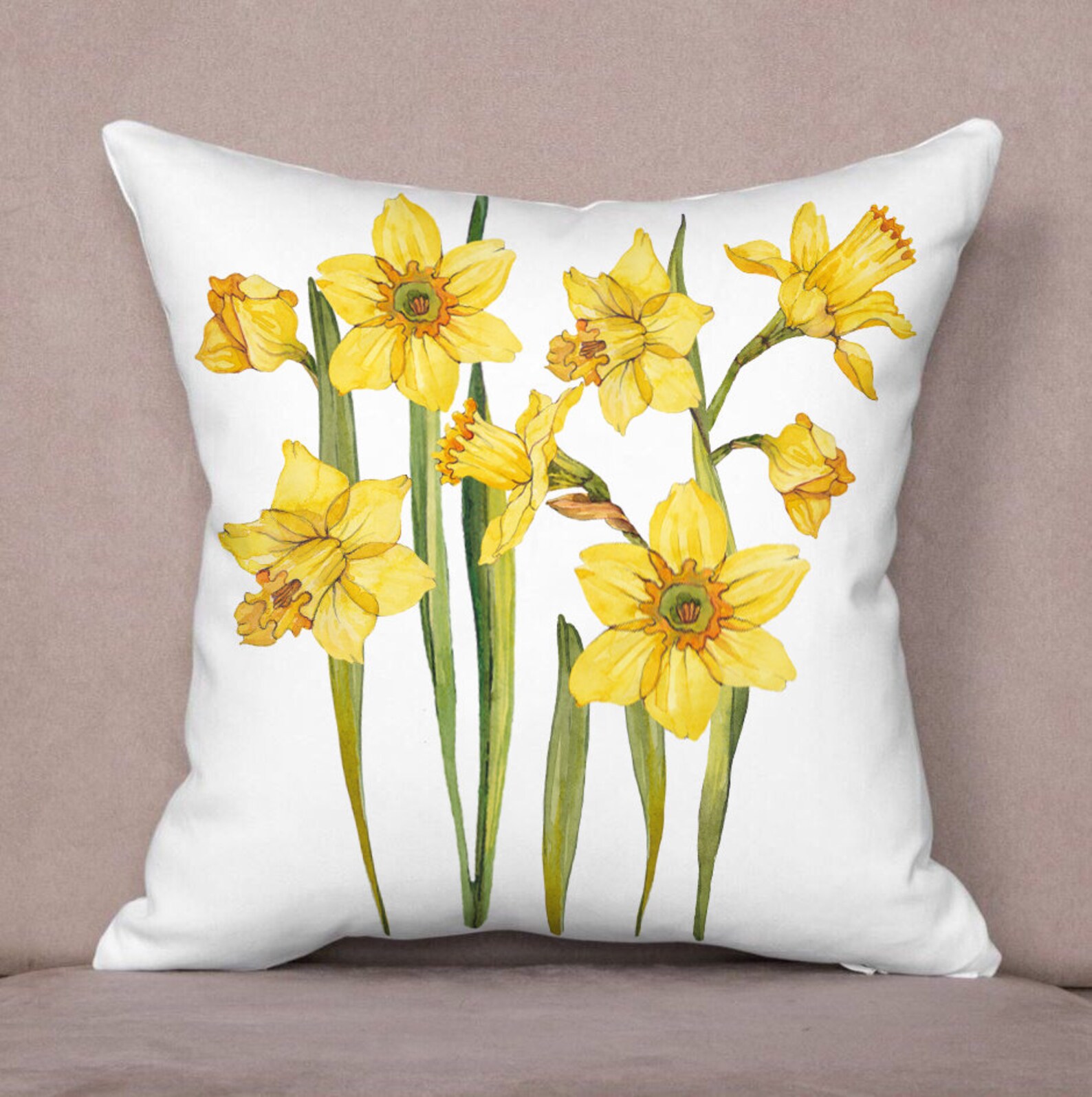 Watercolor Daffodil Floral Clipart Easter Clip Art Spring - Etsy