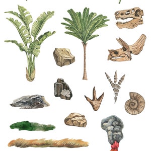 Watercolor Dinosaur Clipart, Dinosaur Clip Art, Animals Clipart ...