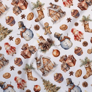 Watercolor Christmas Digital Paper Christmas Decor Seamless Pattern ...