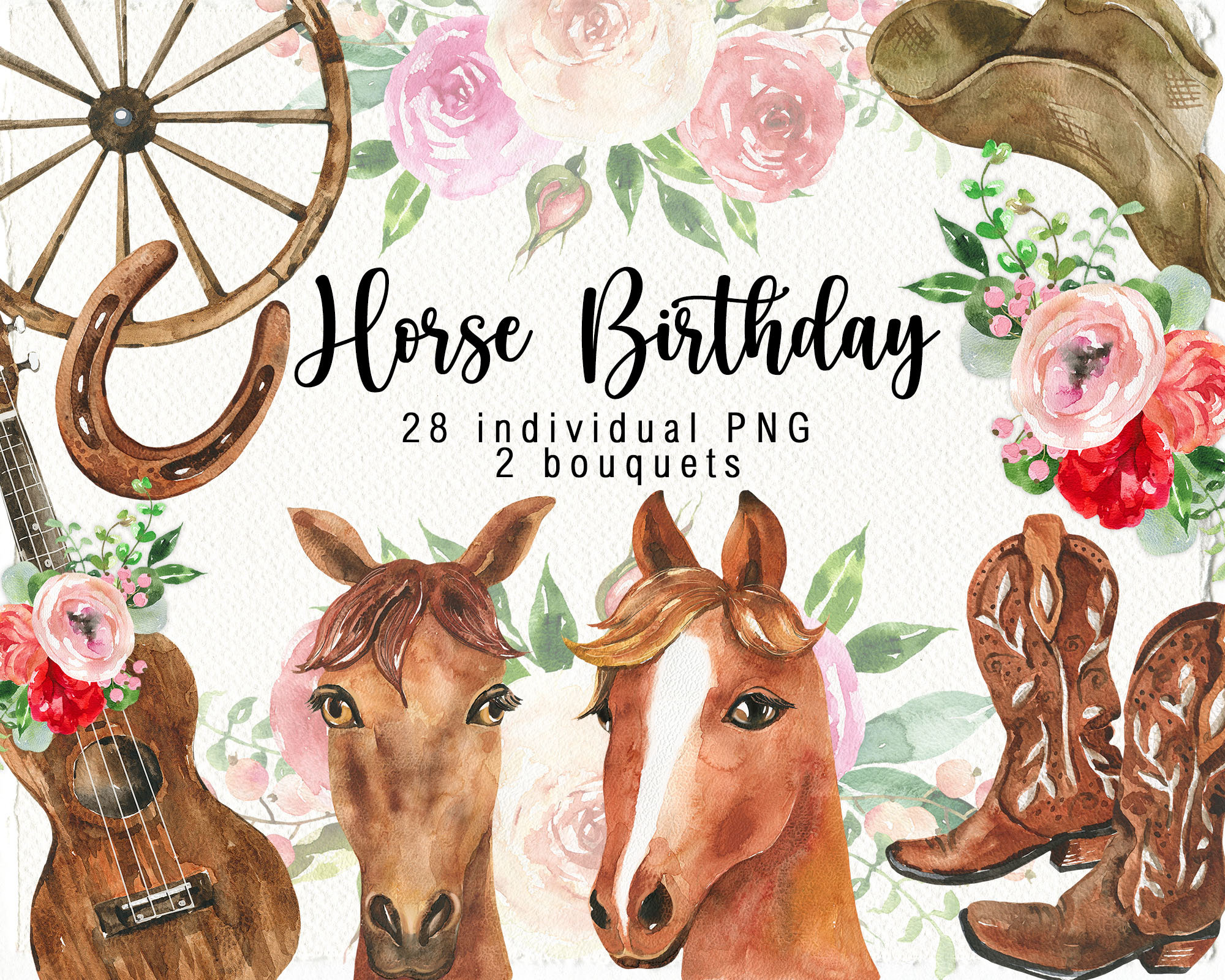 Birthday Pony Clipart