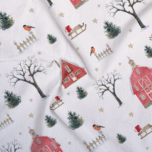 Watercolor Christmas Houses Digital Paper Seamless Pattern Digital ...