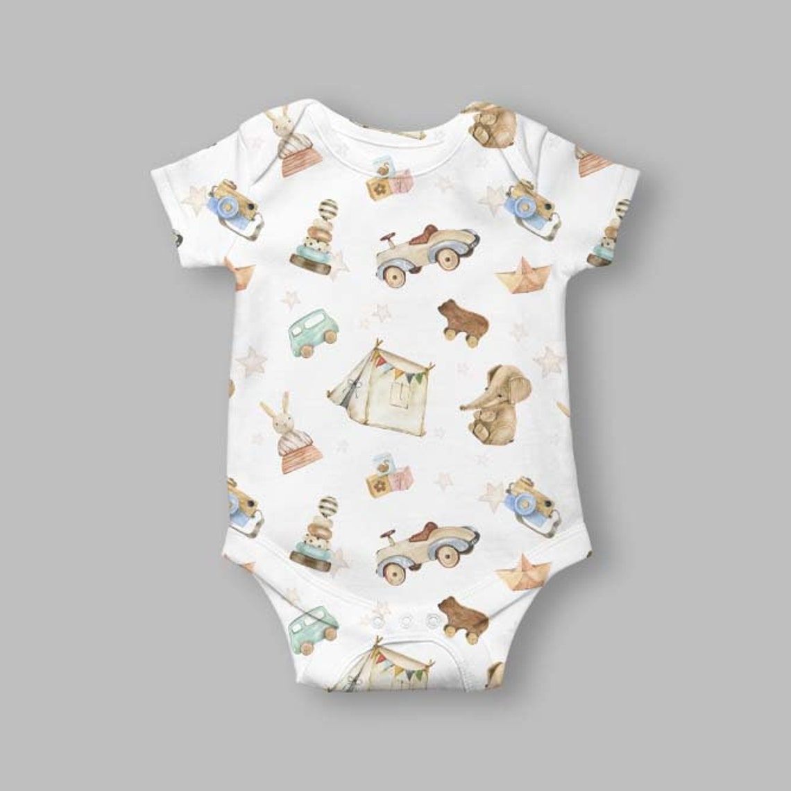 Watercolor Kids Seamless Pattern Digital Paper Boho Baby Png - Etsy